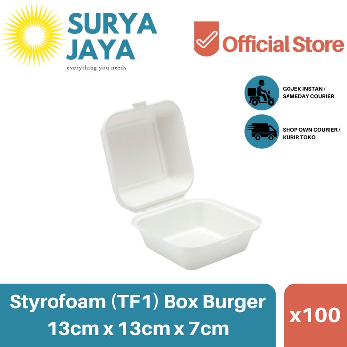 Jual Distributor Styrofoam / Sterofoam Burger / Box Burger TF1 - Isi ...