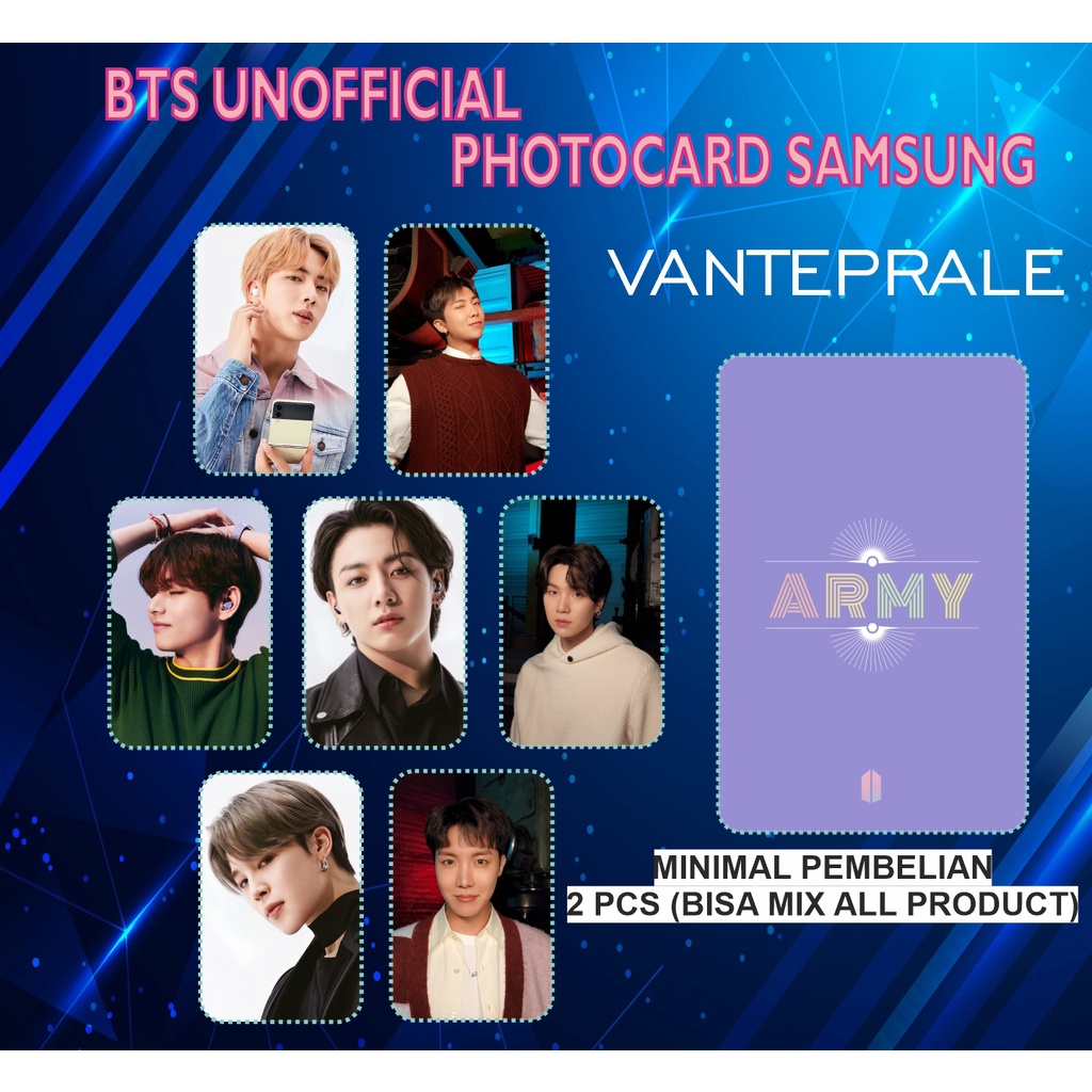 Jual (SATUAN/SET MEMBER) PHOTOCARD BTS SAMSUNG PC BTS SAMSUNG SET ...