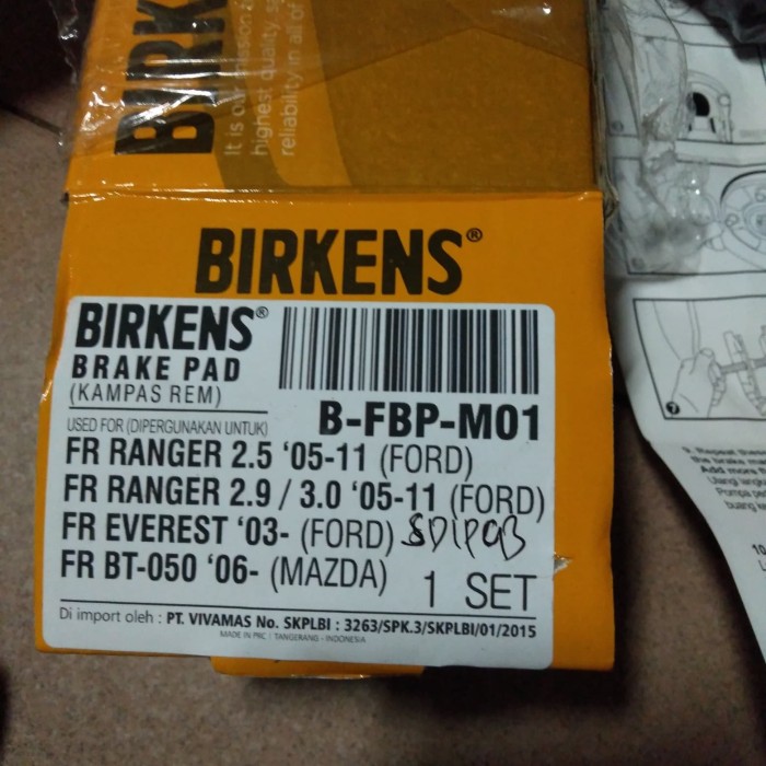 Jual kampas rem depan mazda BT-050 2006 | Shopee Indonesia