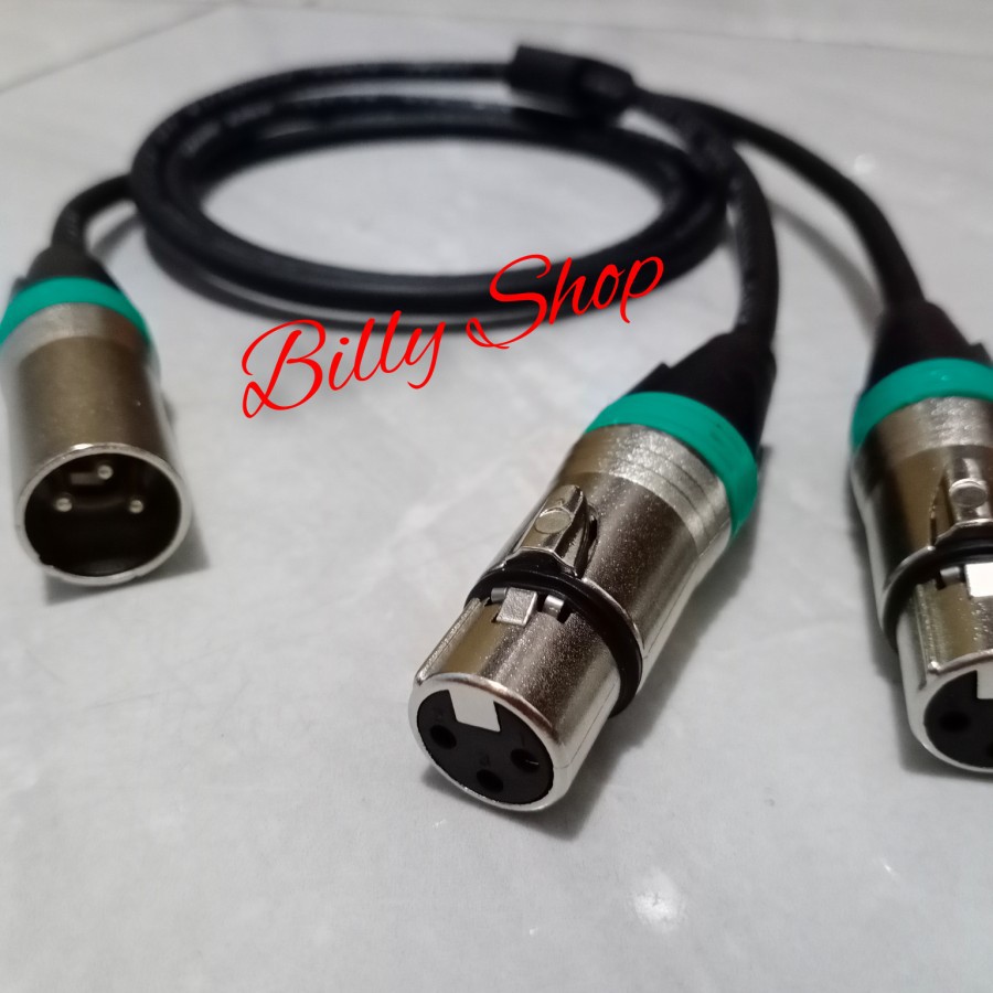 Jual Kabel Audio Canon Xlr Male ke Xlr Female 2 Cabang 4-6 Meter ...