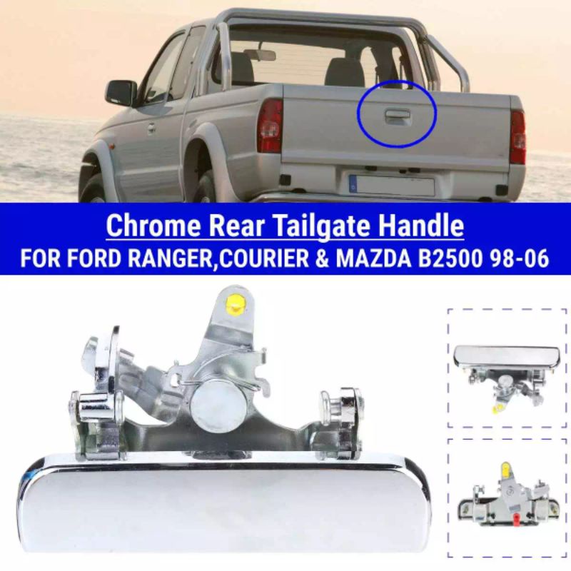 Jual Handle Bak Ford Ranger 98-06 Merk IMPORT (CHROME) | Shopee Indonesia