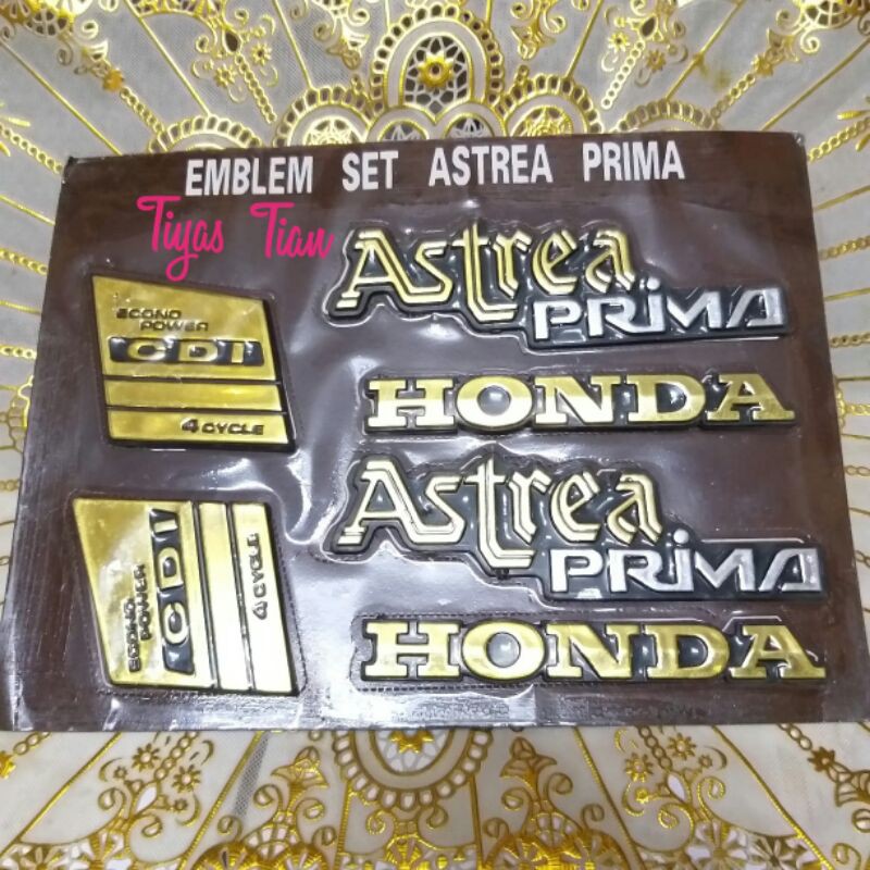 Jual Logo Emblem Honda Astrea Prima Set NOS emblim | Shopee Indonesia
