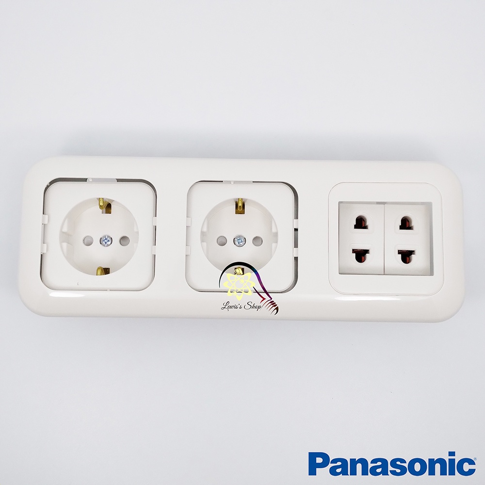Jual Panasonic Stop Kontak Empat Arde WEJ10919 Wide Series Original ...