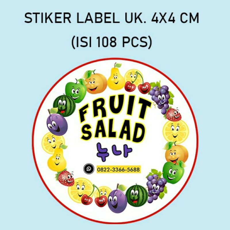 Jual Stiker label uk.4x4 cm | Isi 108 pcs | Shopee Indonesia