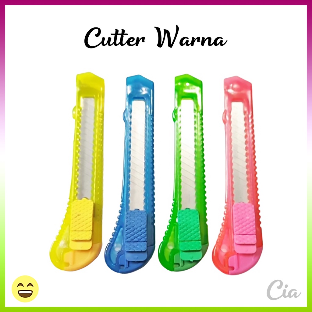 Jual Cutter Besar Alat Potong Kater Pisau Knife Tajam Warna Hijau ...