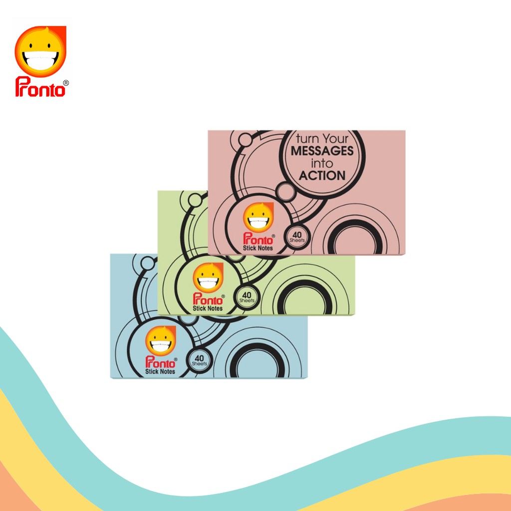 Jual OBRAL…!!! STICK NOTE PRONTO WARNA PASTEL 50 x 75 (1 PCS) | Shopee ...