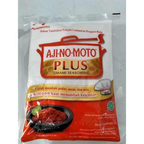 Jual AJINOMOTO PLUS AJIPLUS KEMASAN ORI 200GR | Shopee Indonesia