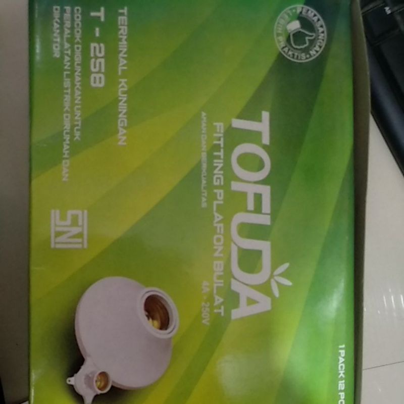 Jual FITTING PLAFON TOFUDA BULAT PUTIH | Shopee Indonesia