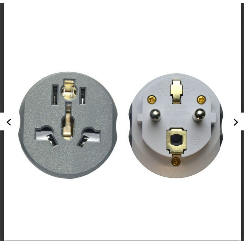 Jual Merkan loop Cololan adapter universal AU US UK to UE plug 16a ...