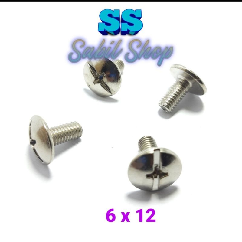 Jual 10 PCS BAUT BODY HONDA 6x12 BAUT NEKEL HONDA BAUT BODY COVER MOTOR ...