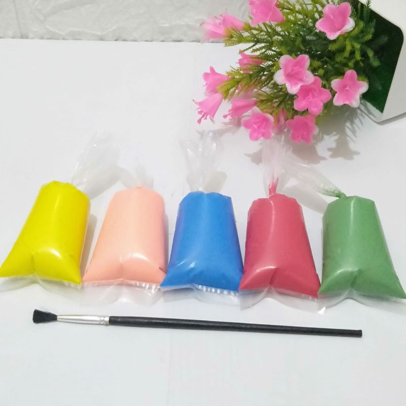 Jual Paket 5 Warna Cat Air Kuas Shopee Indonesia
