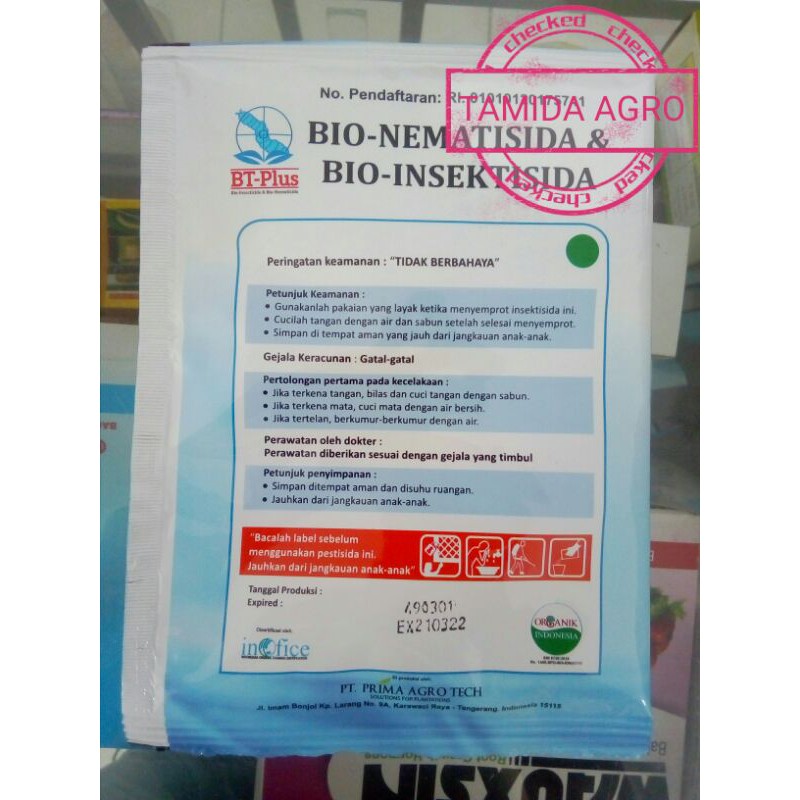Jual BT-Plus Bio-insektisida Bio-nematisida Ramah Lingkungan | Shopee ...