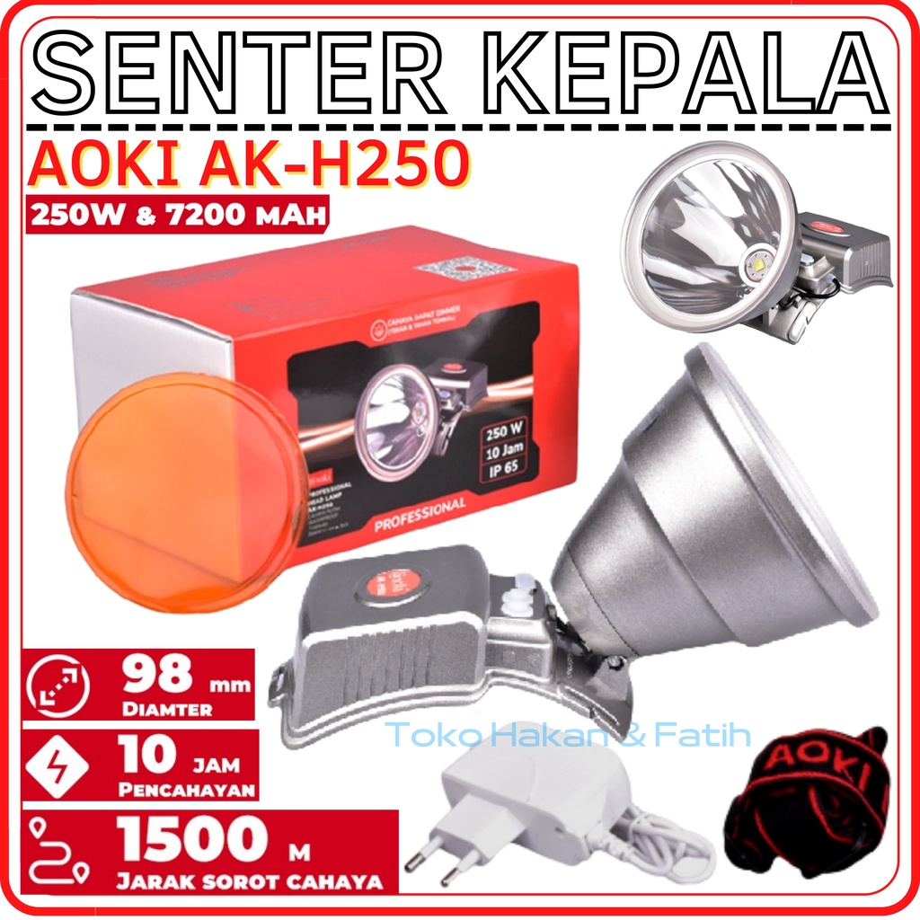 Jual Senter Kepala Jumbo Led - Senter Kepala Led 250W - Senter kepala ...