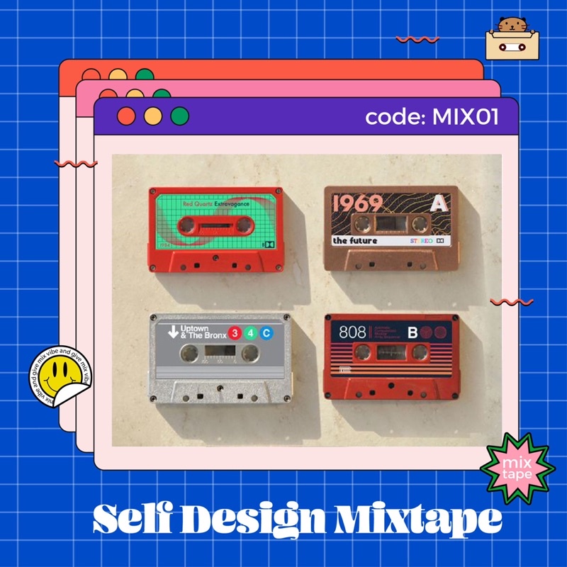Jual SELF DESIGN - CUSTOM MIXTAPE KASET PITA | Shopee Indonesia