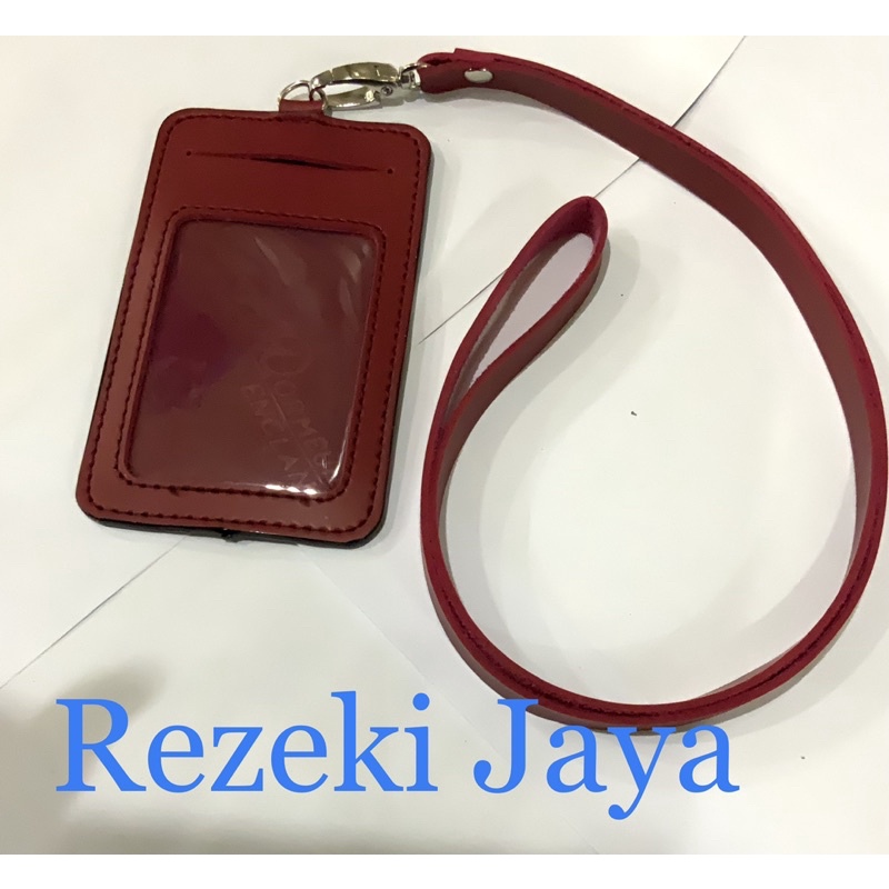 Jual NAME TAG ID CARD TEMPAT KARTU ID CARD TALI COKLAT 4 SLOT CARD ...