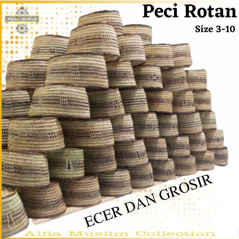 Jual Peci Rotan Peci Gorontalo Kopiah Songkok Peci Habib Bahar Peci Gusdur | Shopee Indonesia