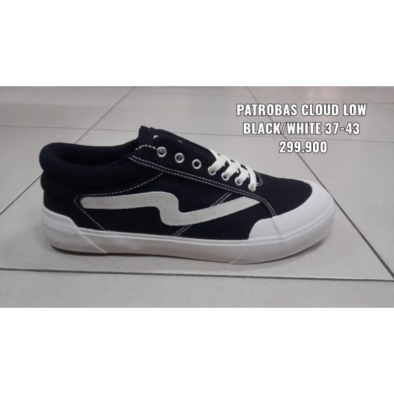 Jual Patrobas Cloud Low Black/White | Shopee Indonesia
