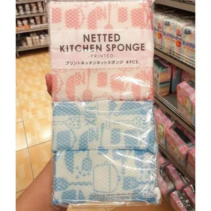Jual Daiso Netted Kitchen Washing Sponge Spons Cuci Piring Japan ...