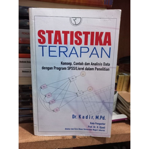 Jual Statistika Terapan, konsep, contoh dan analisis data dengan program SPSS/Lisrel dalam ...