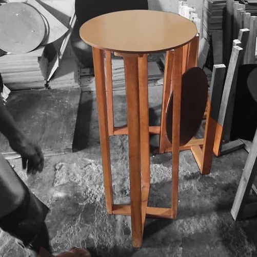 Jual Meja Bar Minimalis Bulat Tinggi Scandinavian Japandi | Shopee ...