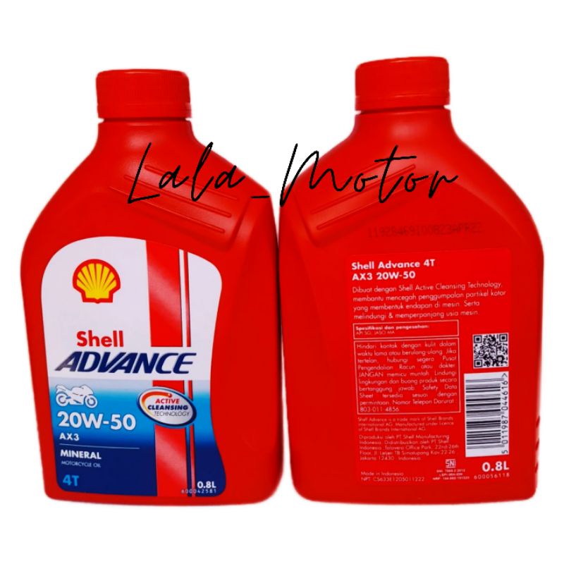 Jual Oli shell Advance AX3 0.8L | Shopee Indonesia