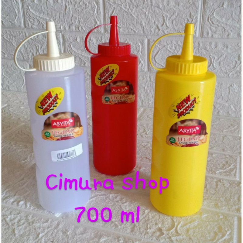 Jual Botol asvita 700ml legend/botol serbaguna/botol mayonaise ...