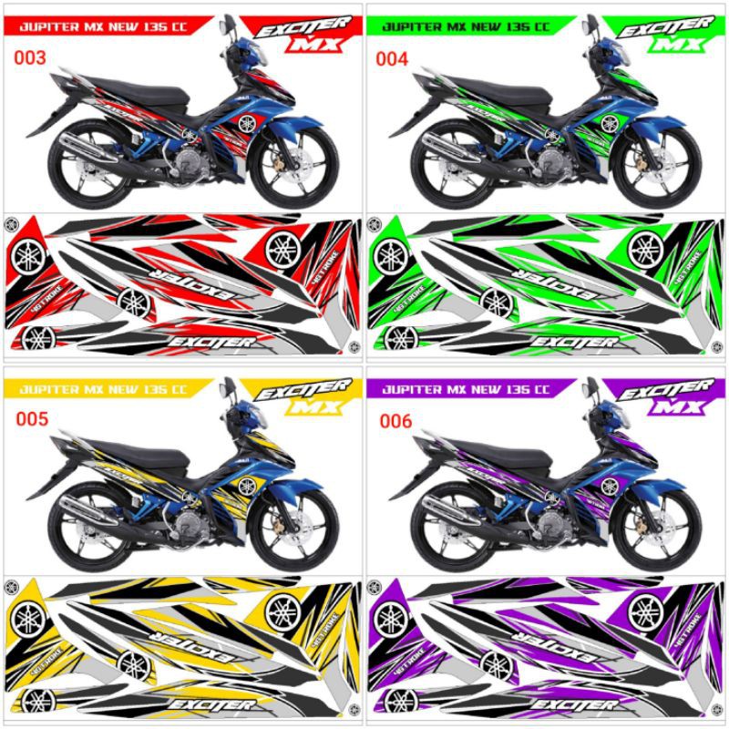 Jual Sticker Striping Yamaha Jupiter MX New 135 2013- 2015 Variasi ...