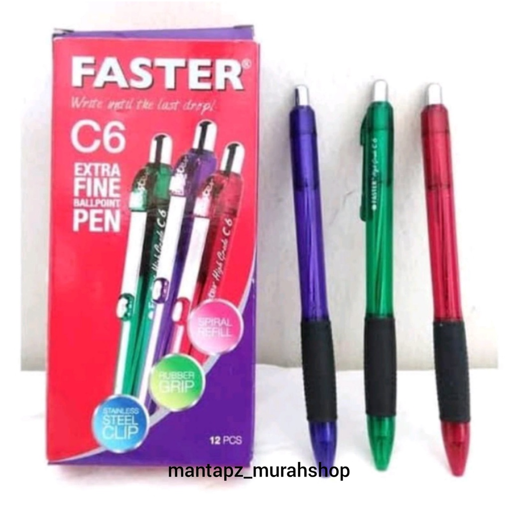 Jual PULPEN FASTER C6 ORIGINAL / BOLPEN / PEN / PENA (1 pcs) | Shopee ...
