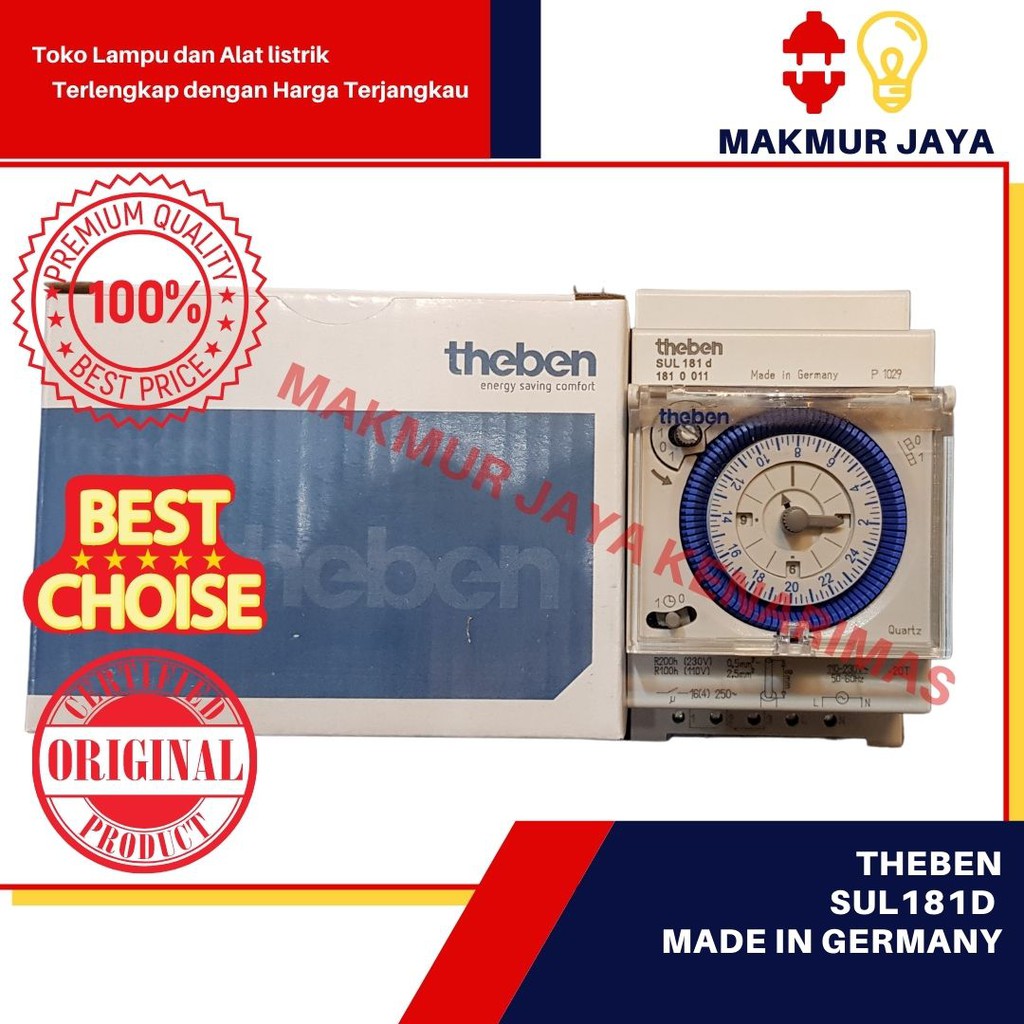 Jual TIMER SWITCH THEBEN SUL 181 D analog ORIGINAL/timer theben orginal ...