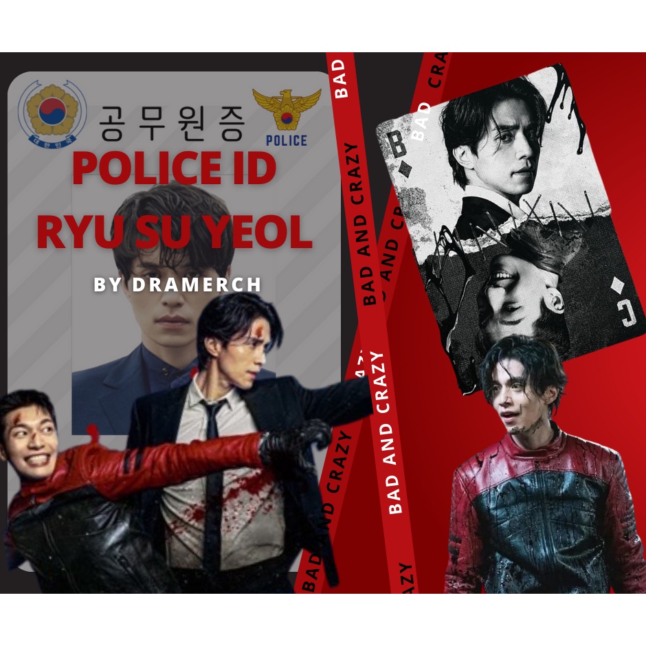 Jual BAD AND CRAZY Police ID Card Ryu Su Yeol Lee Dong Wook Wi Ha Joon ...