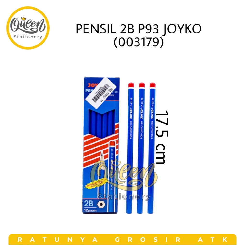 Jual (1 PCS) PENSIL 2B P93 JOYKO (003179) / PENSIL UJIAN / PENSIL KAYU / PENSIL 2B / PENSIL ...