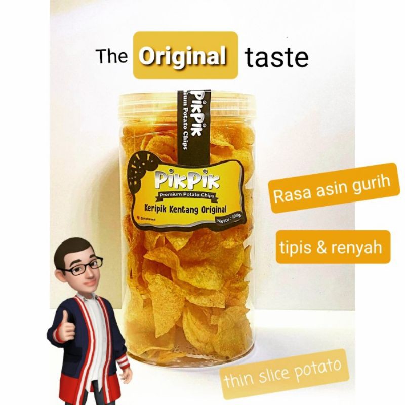 Jual PikPik keripik kentang original - Toples | Shopee Indonesia