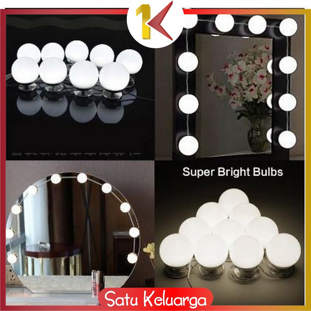 Jual SK-K2 Lampu Led Meja Rias Make Up | Lampu Kaca Rias Vanity Mirror ...