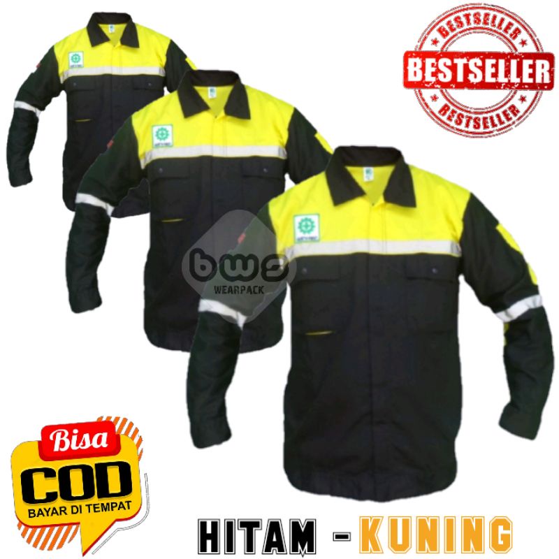 Jual BAJU SAFETY LENGAN PANJANG/KEMEJA SAFETY/WEARPACK ATASAN/PAKAIAN ...