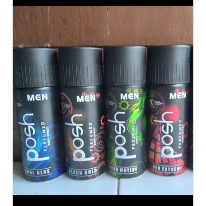 Jual posh men perfumed body spray 150ml | Shopee Indonesia