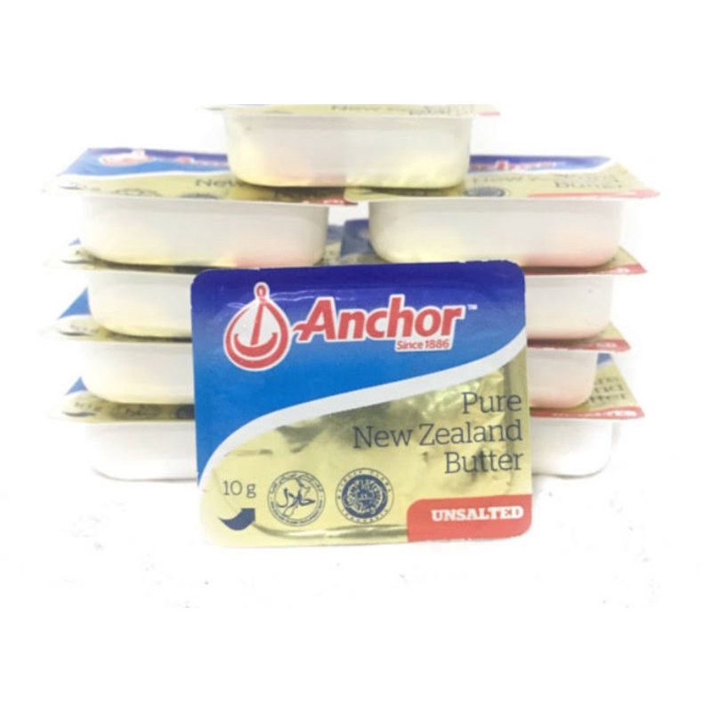 Jual ANCHOR BUTTER 10X10GR - ANCHOR UNSALTED BUTTER 10GR | Shopee Indonesia