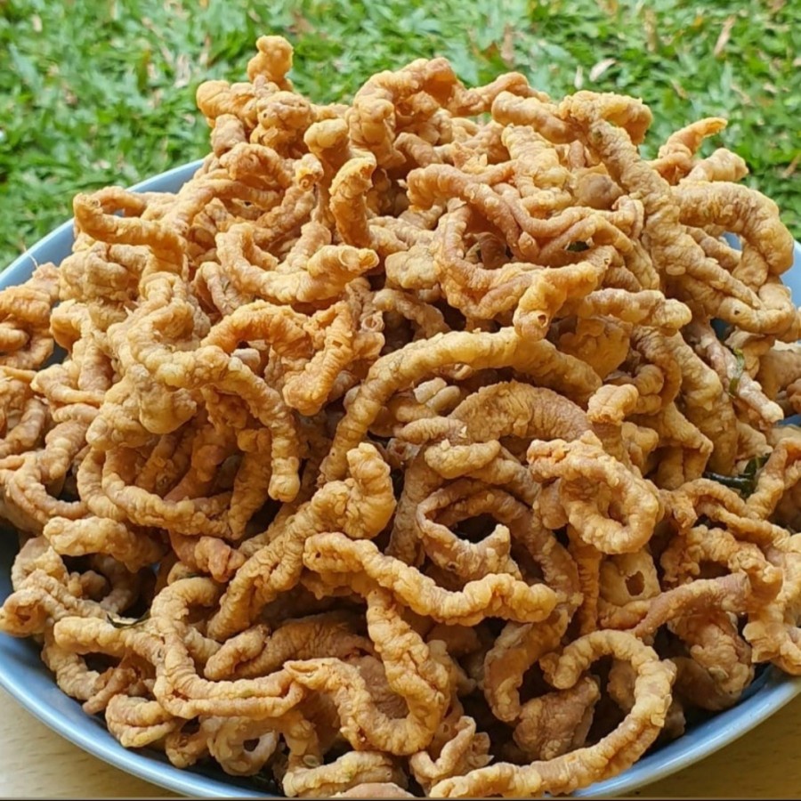Jual Kripik Usus Crispy Original Kripik Usus Pedes Gurih Renyah 100gr ...