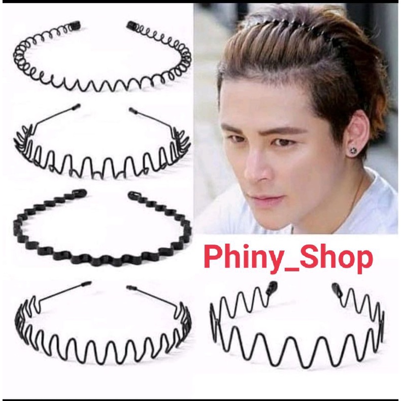 Jual [READY STOCK] BANDO POLOS BESI KAWAT IMPORT HITAM ZIGZAG GELOMBANG ...