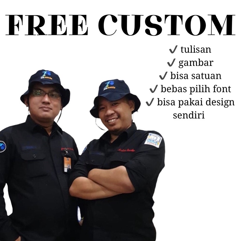 Jual TOPI RIMBA TOPI GUNUNG CUSTOM | Shopee Indonesia