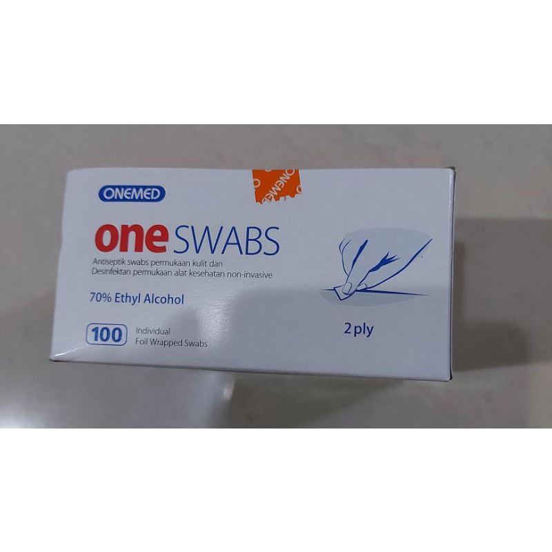 Jual Alkohol Swab Onemed One Swabs 1 box isi 100 | Shopee Indonesia