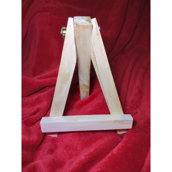 Jual stand kayu serba guna, tripod kayu, standing frame/bingkai foto ...