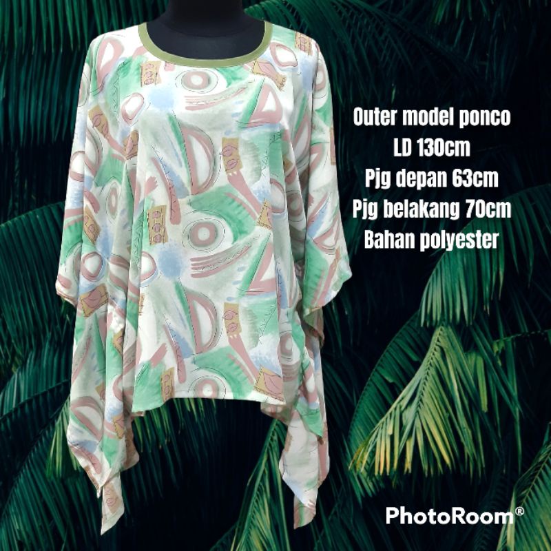 Jual Outer model ponco jumbo over size | Shopee Indonesia