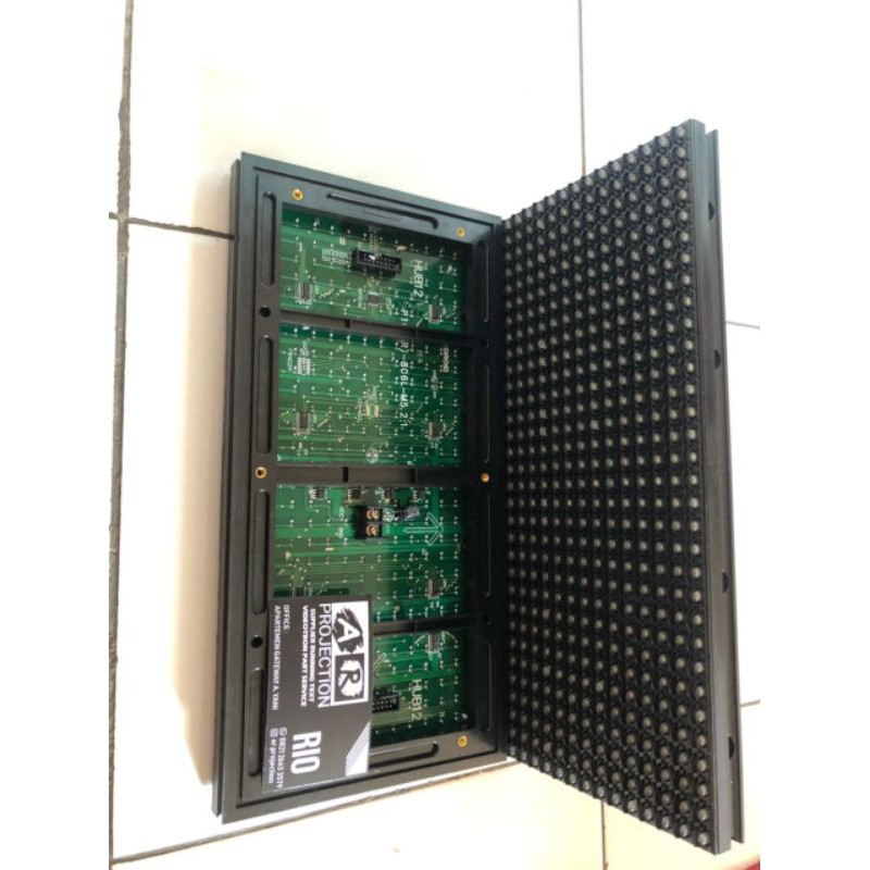 Jual Led modul running text outdoor P10 DIP putih | Shopee Indonesia