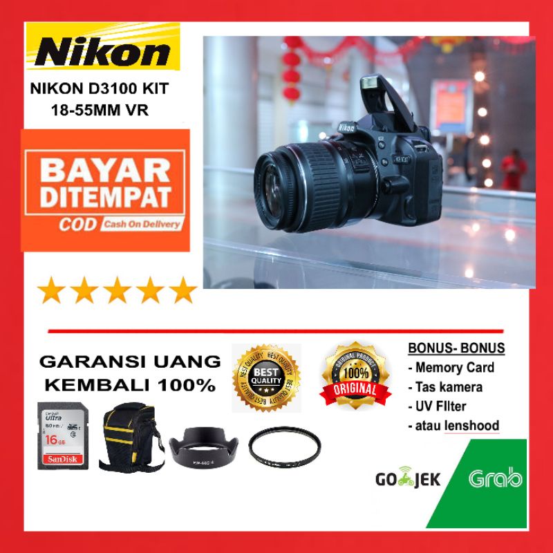 Jual Nikon D3100 kit 18-55mm | Shopee Indonesia