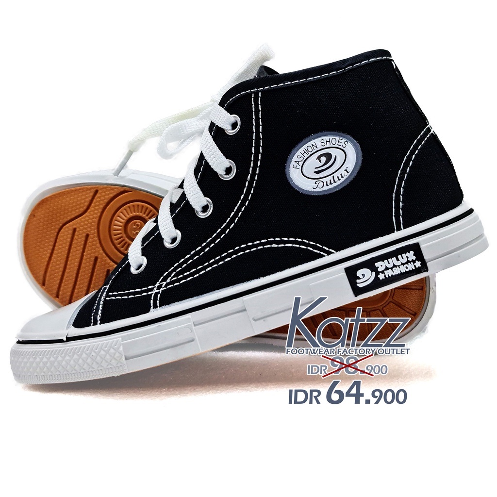 Jual KATZZ Sepatu Sekolah SD Pria Perempuan Casual Tali Tinggi Kanvas ...