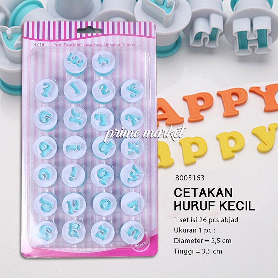 Jual Cetakan Huruf Silikon Praktis/ Cetakan Abjad Fondant / Huruf ...
