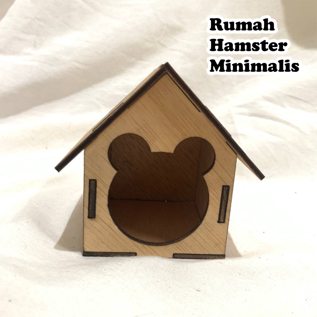 Jual Rumah Kandang Hamster Kayu Rumah Hamster Dwarf Syrian Rumah Landak ...
