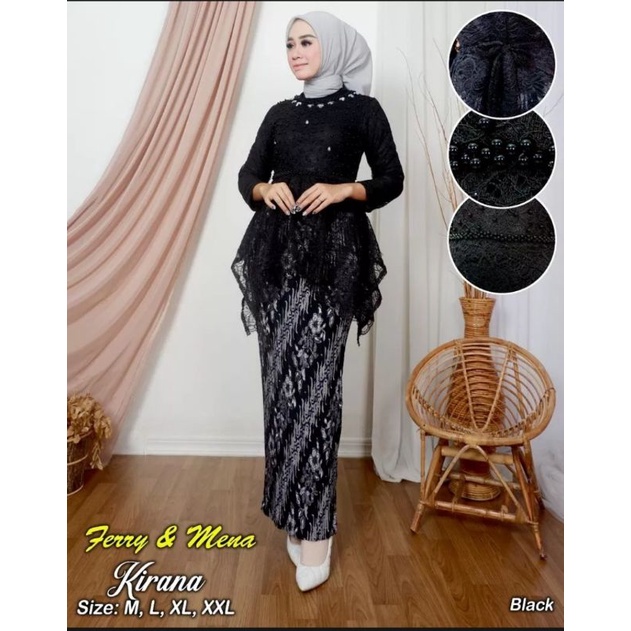 Jual Set Tunik Brokat Mix Mutiara pesta Modern//Set Tunik Termurah dan ...