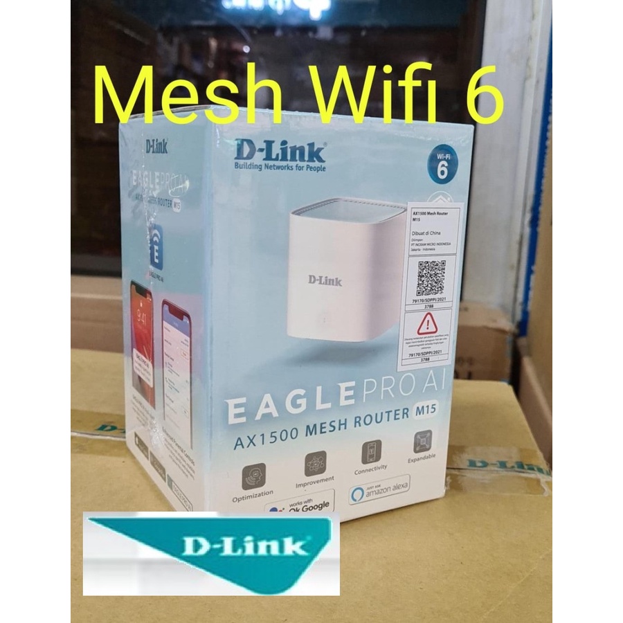 Jual D-Link M15 , AX1500 Eagle Pro WiFi 6 Wireless Mesh Router ( 1 Pack ...