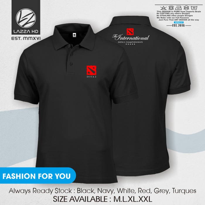 Jual Poloshirt Polo Kaos Kerah Dota 2 International Championships ...